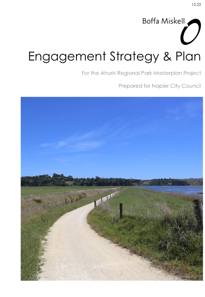 Agenda of Ahuriri Regional Park Joint Committee - Wednesday, 1 May 2024